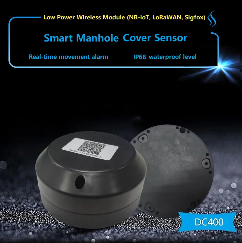Dc400 Smart Manhole Sensor Manhole Monitoring With Manhole Cover Open ...