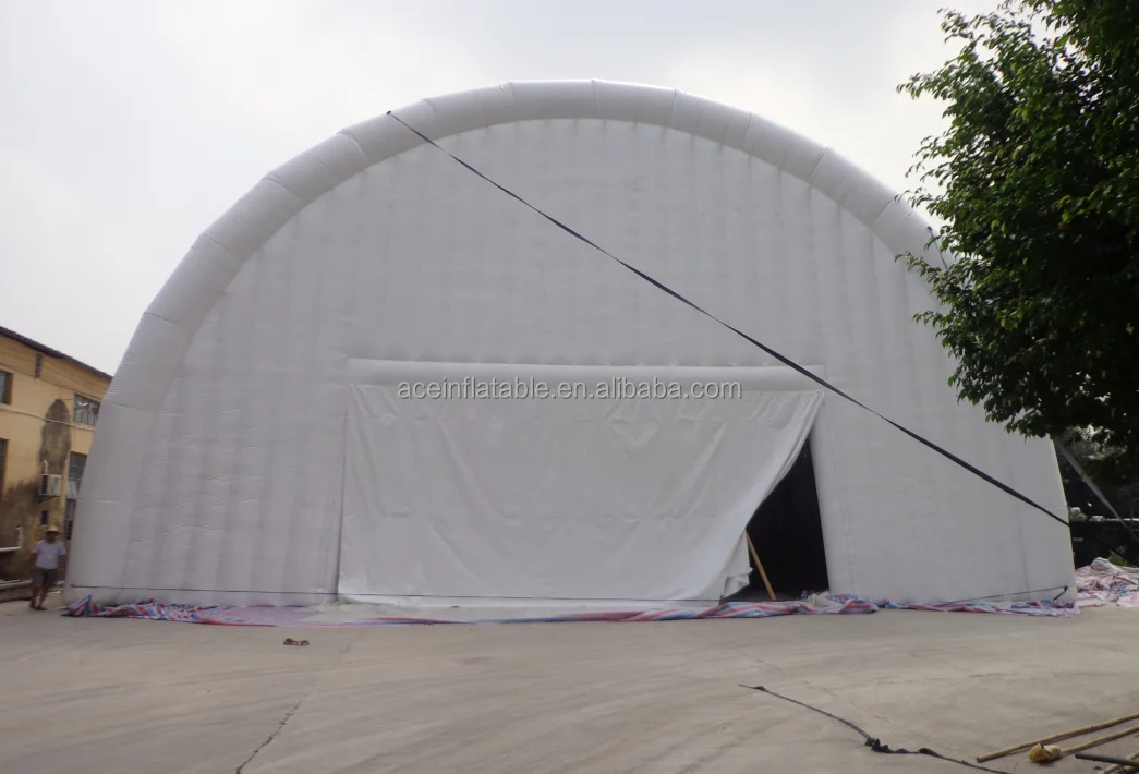 Customized Giant air Tight Building Structure Inflatable Warehouse Tent ...
