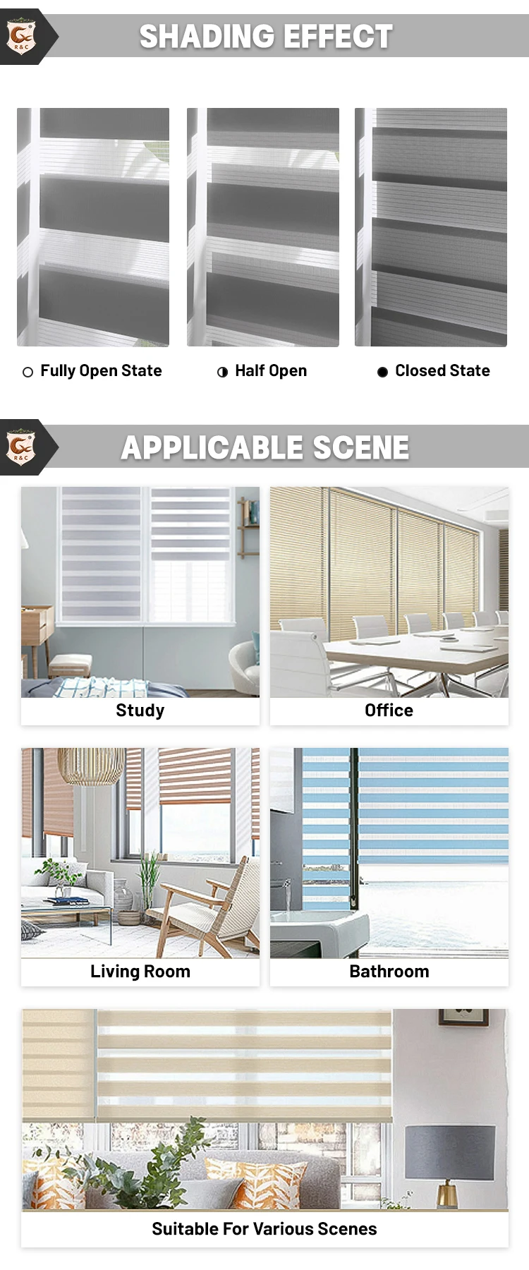 Wholesale Electric Smart Blinds, Shades & Shutters Blackout Motorized ...