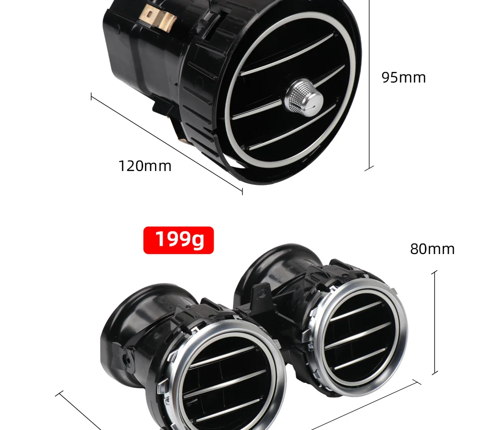 กระจังหน้ารถยนต์แดชบอร์ดแอร์ Ac Vent ชุดสมบูรณ์สำหรับ Mercedes Benz E ...