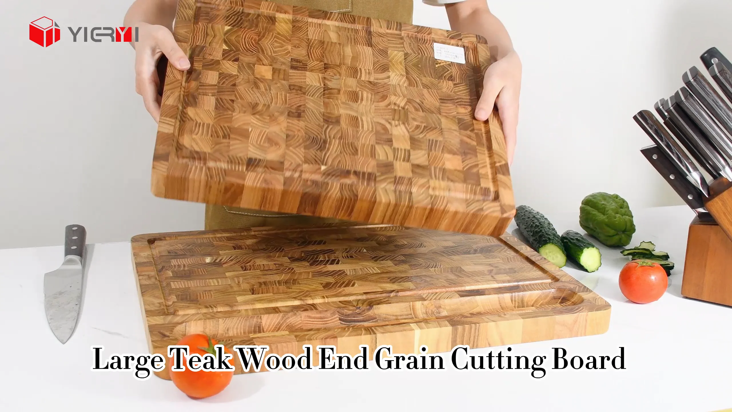 New Arrival Teak Wood Chopping Board Thick Wooden Cutting Board For ...