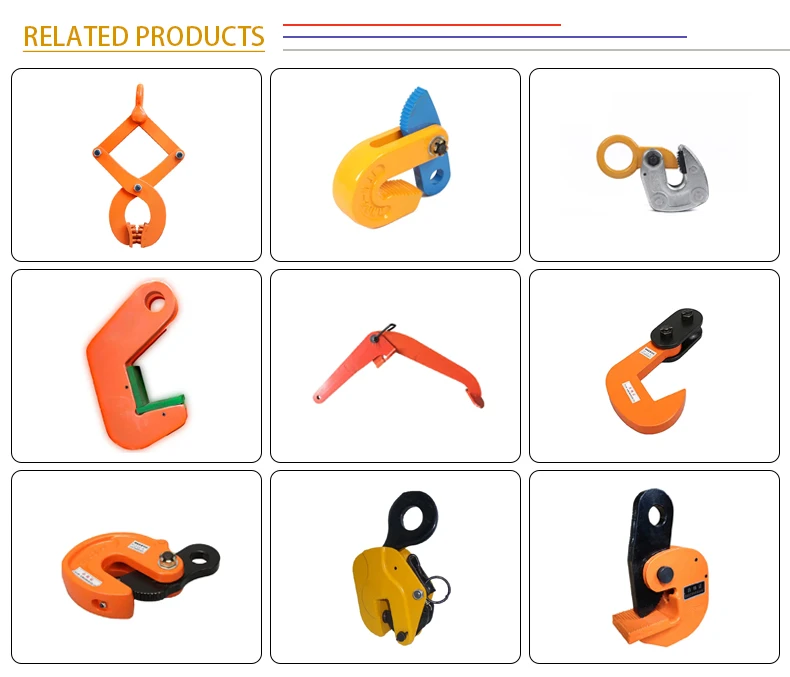 Round Stock Grab Scissor Hoist Horizontal Vertical Lifting Clamp ...