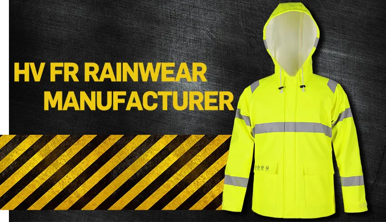OEM Fire Resistant Safety Jacket Raincoat Fr Rain Jacket and Pants ...