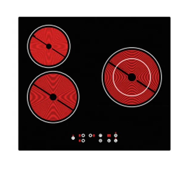 Touch Ceramic Hob Built in Electric 3 Burner Induction Cooktop Double ...