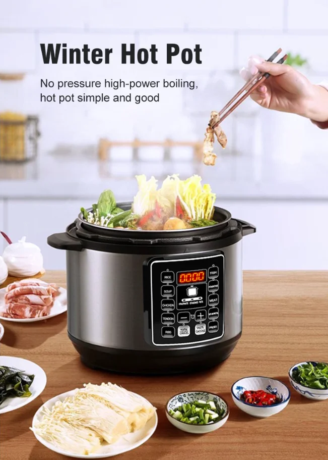 6L Electric Pressure Cooker - Versatile Cooking Solutions