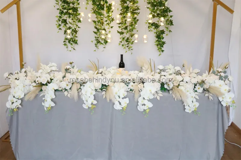 Wedding Stage Floral Decoration - Sun Flower Table Runners