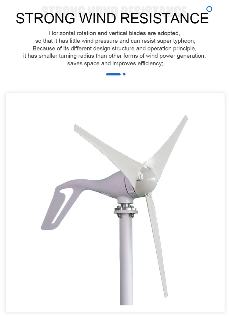 300w 12v/24v Horizontal Axis Wind Turbine Alternative Energy Generator ...