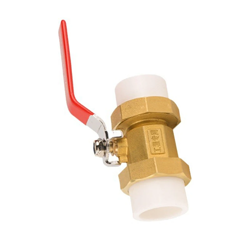 PPR Double Activated Copper Ball Valve Engineering Ball Valve DN25 Non ...