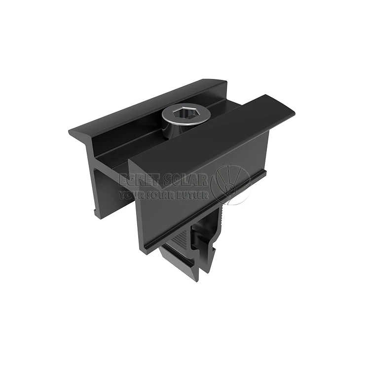 Aluminum Mid Solar Clamp Flat PV Middle Clamp for Solar Panel Mounting ...