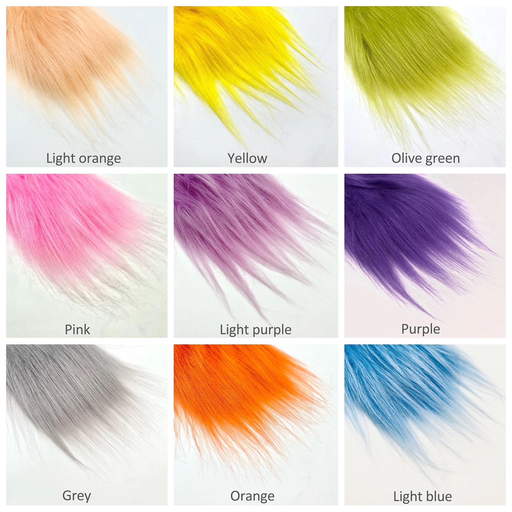 33 Colors Craft Fur Fly Tying 8cm Long Fly Tying Material De Montaje ...
