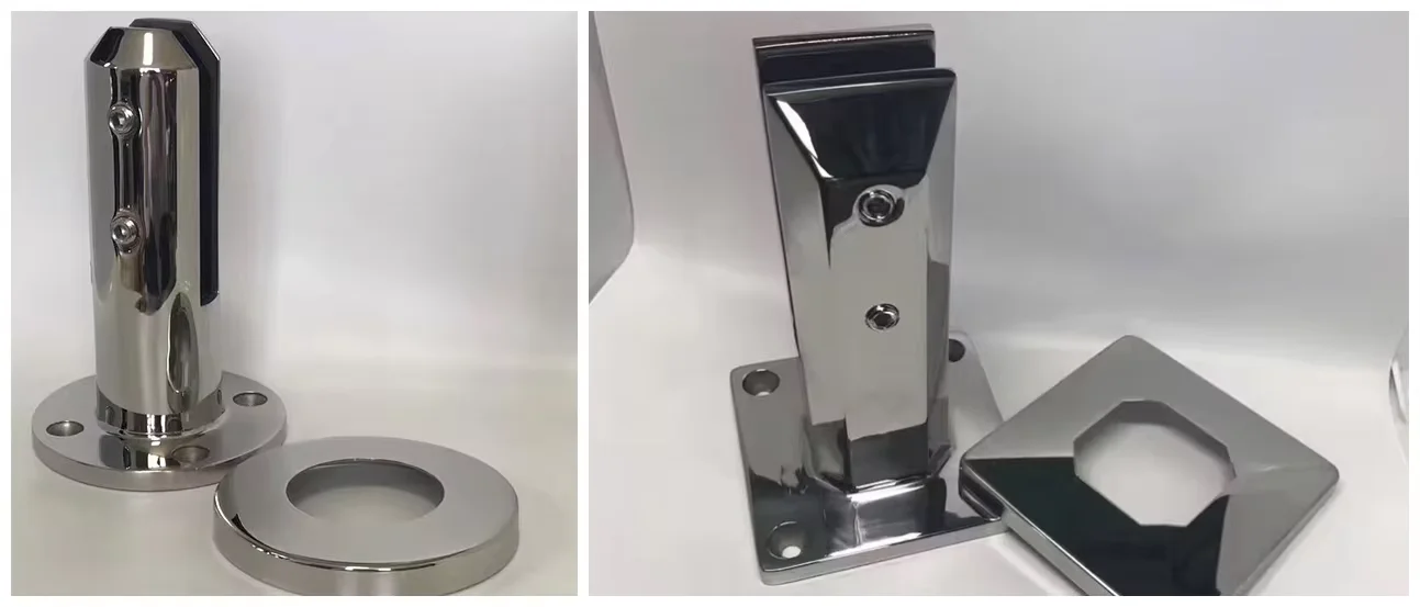 Modern Minimalist Glass Panel Spigot Glass Porch and Balcony Railing ...