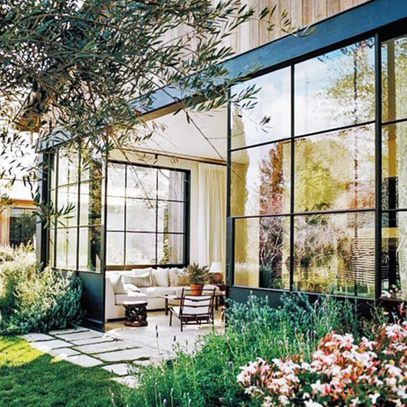 Black Steel Framed Windows for Homes - Stylish & Durable