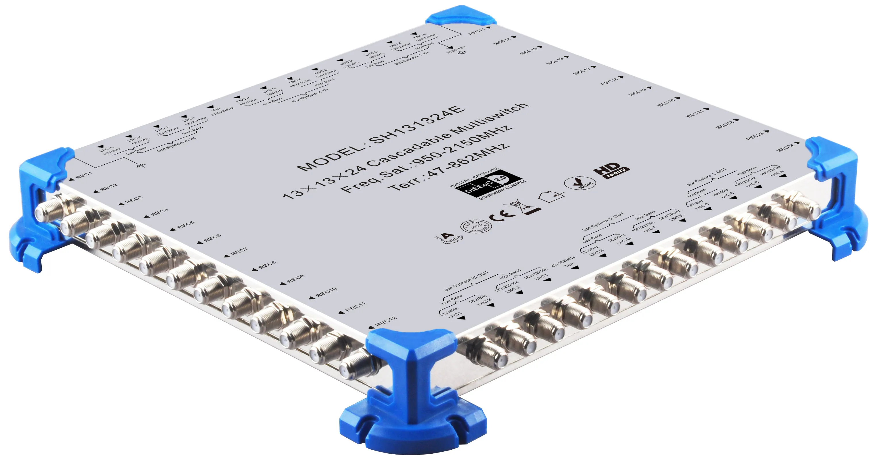 Hejia Satellite Cascade Multiswitch - 13 Inputs, 32 Outputs