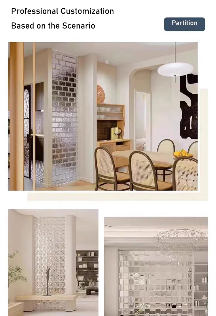 Solid Clear Glass Blocks - Decorative for Home & Bathroom
