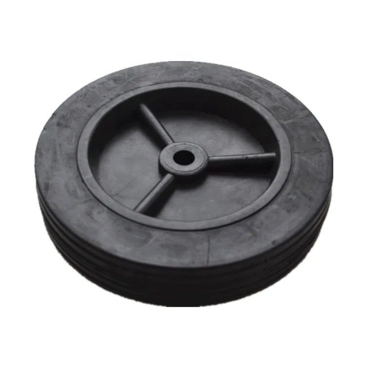 6 Inch 7 Inch 8 Inch Small Plastic Solid Rubber Wheels