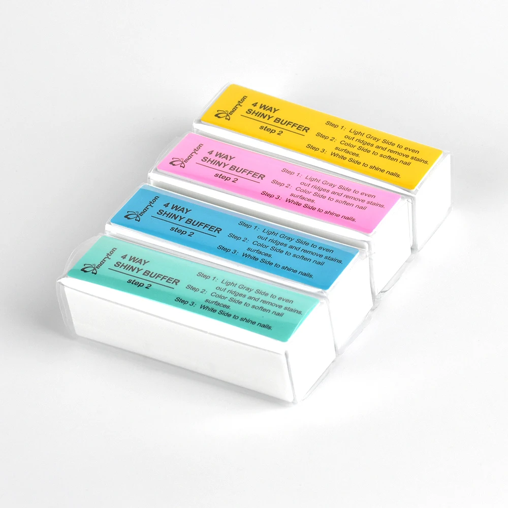 Wholesale Nail Salon Tools Nail Polishing 4 Way Sponge Nail Shiny ...