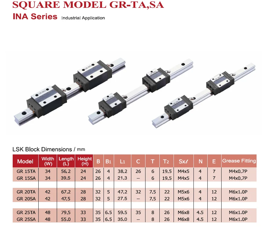 Original Rexroth Linear Guideway Linear Guide Block GR15TA GR15SA ...