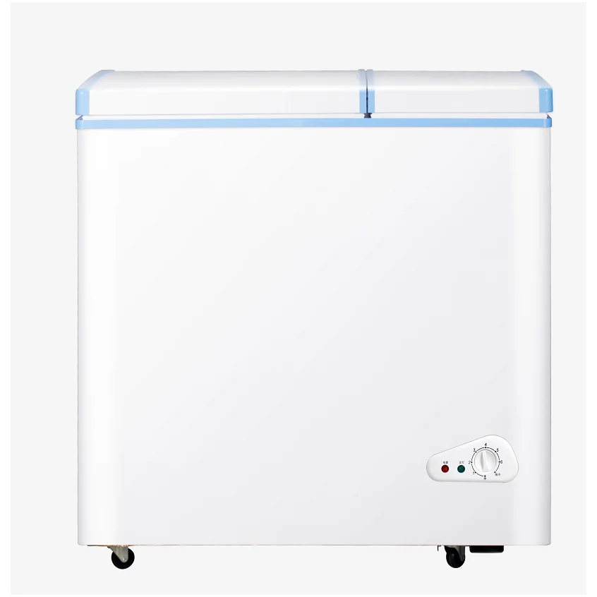 255l Top Open Fridge Chest Horizontal Deep Freezer With Sildinlass Door ...