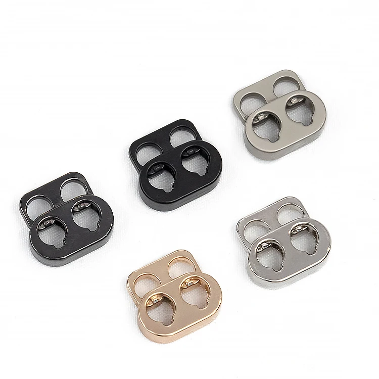OEM Gold Drawstring Toggle Lock Stopper Stop Cord Snap Metal Rope Lock ...