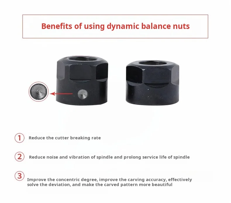 Cnc Nut Clamping Er Nut Dynamic Balance Nut Er20er25er32 Engraving ...