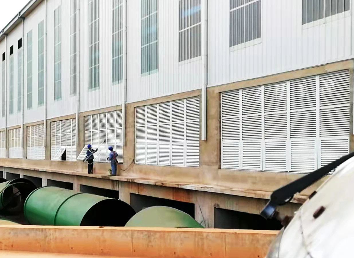 Chemical Corrosion Frp Louver Shutters Industrial Fiberglass Fixed air ...