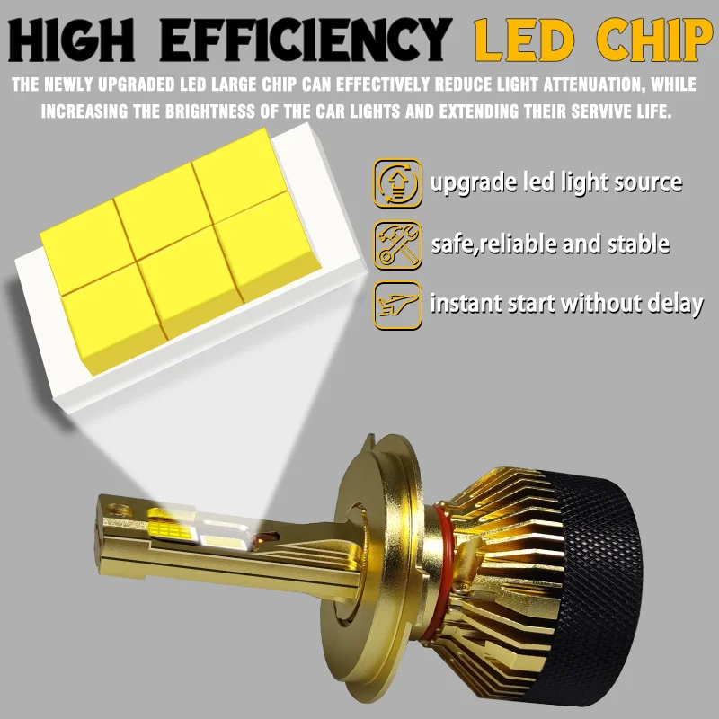 Auto Led Headlight K15 300W 30000lm H1 H3 H4 9005 12v Luces Para 9005 ...