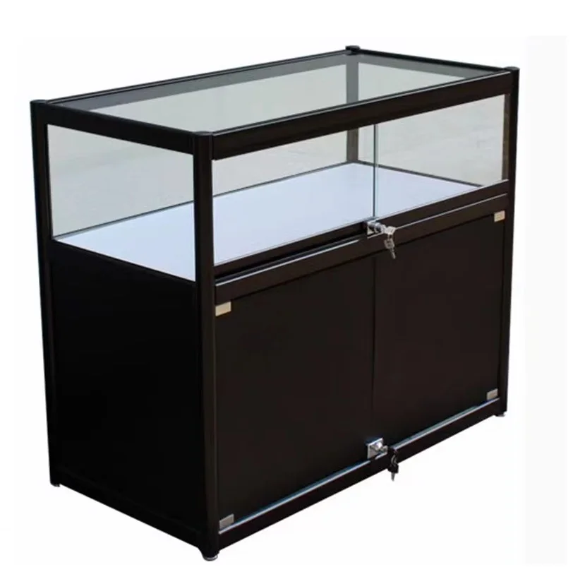 Customized Countertop Display Case Glass Showcase Lighting Jewelry Shop ...