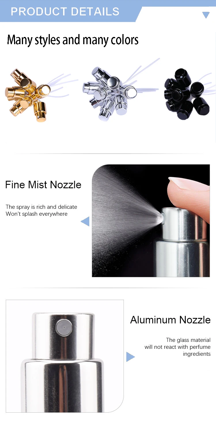 Custom Glass Bottle - 50ml Perfume Spray Bottle by DR GLASS