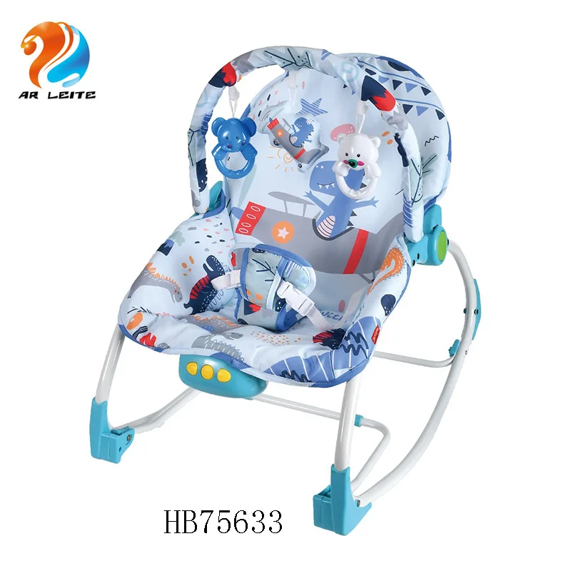 0m+ 2023 New Fabric 2 In 1 Infant Multi-function Rocking Chair Swing ...