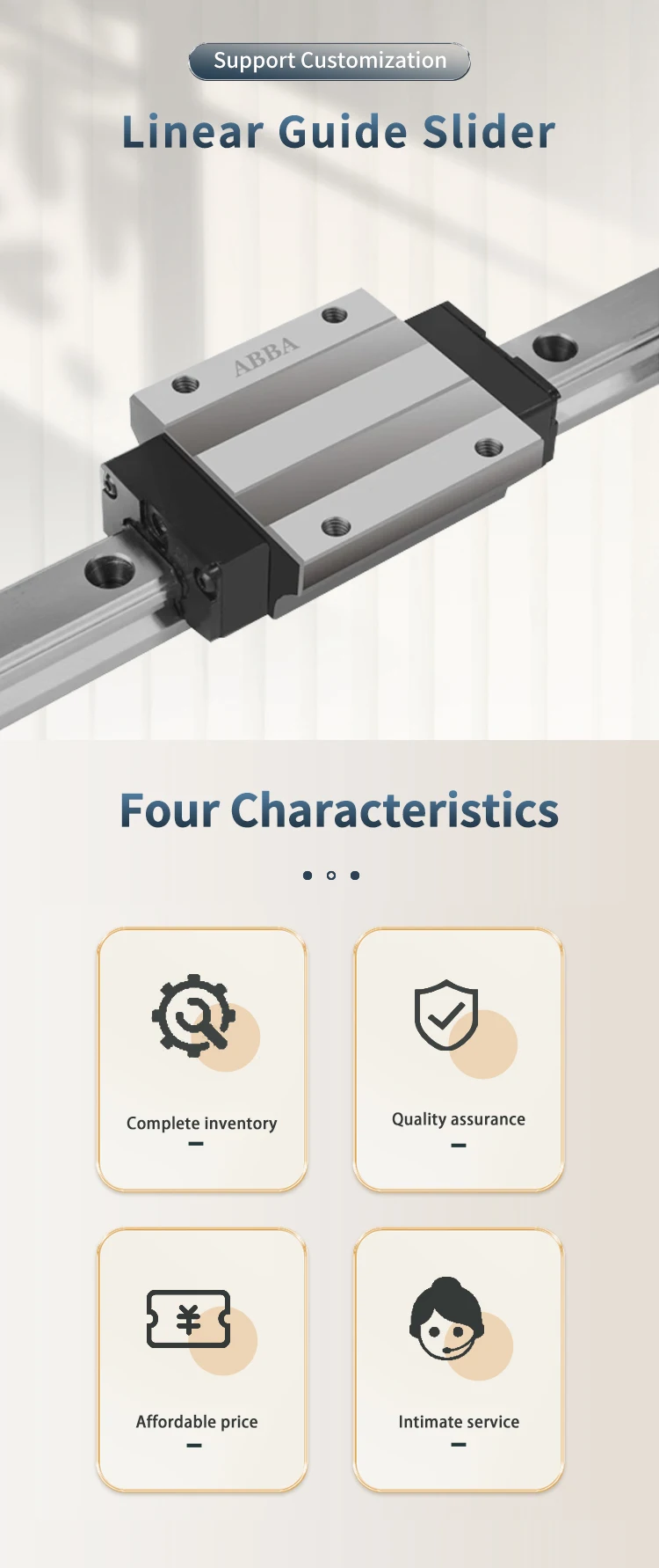 Wholesale Abba Linear Guide Slider Guideway Brd15u0 Linear Block Bearing - Buy Linear Guide ...