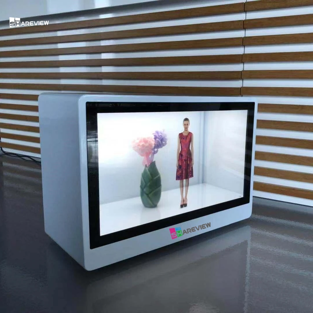 98-Inch Transparent OLED Display Screen Showcase Box with Multi-Touch ...