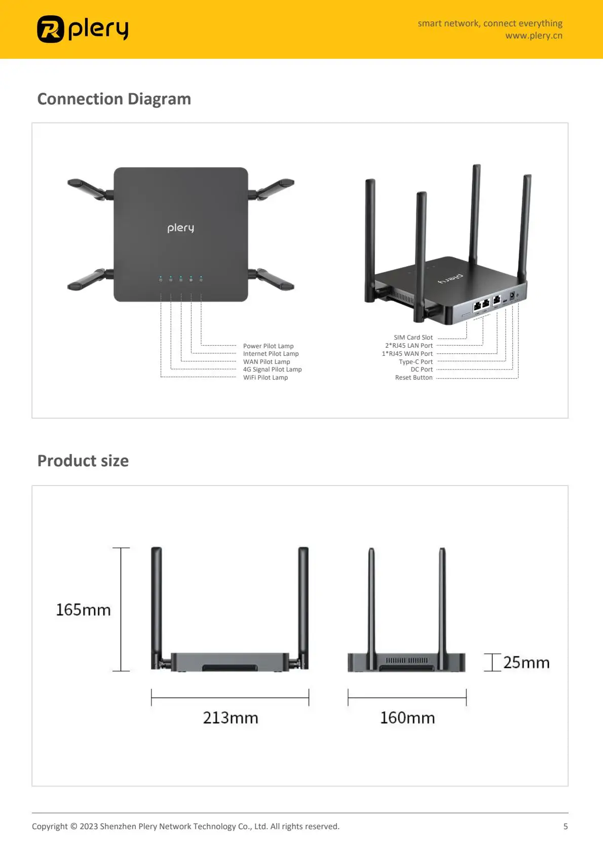 4g Wifi Router With Multi Sim Card Slot Wifi Sim Routers 4g Lte 4* 5dbi ...