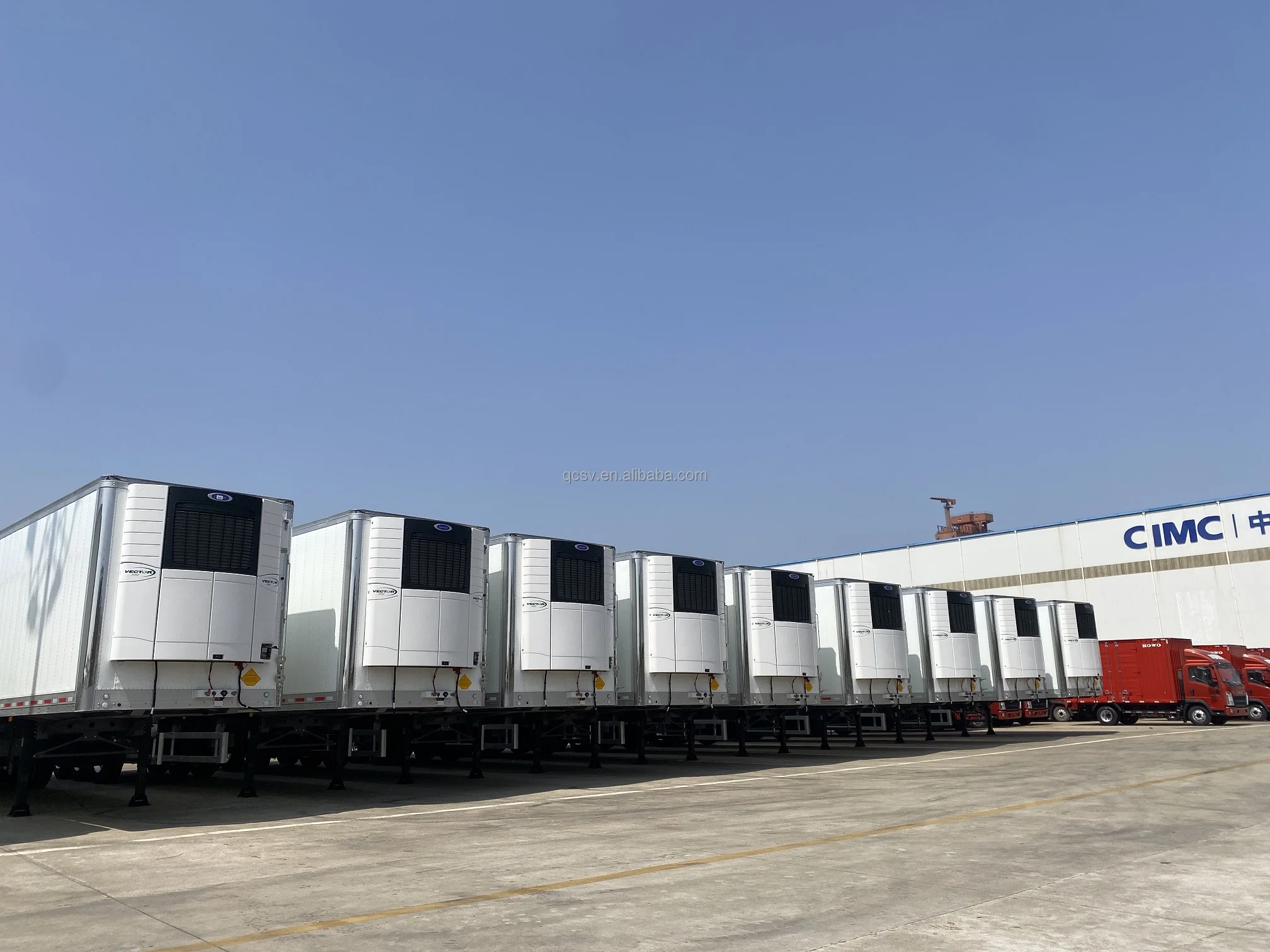 Cimc Reefer/refrigerated Van Trailer For Cold Freeze Seafood Vegetables ... Cimc Reefer/refrigerated Van Trailer For Cold Freeze Seafood Vegetables ...