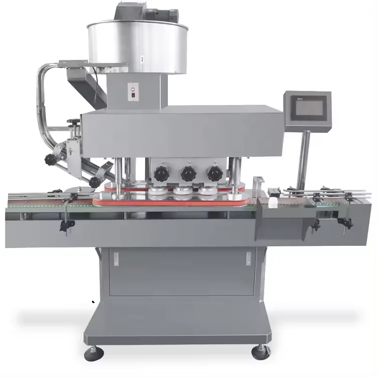 Universal Automatic Screw Capping Machine 50-200 BPH 5-100mm Bottle ...