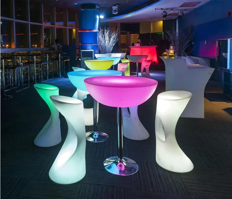 Night Club bar Lounge Furniture Nightclub Illuminated Waterproof Led ...