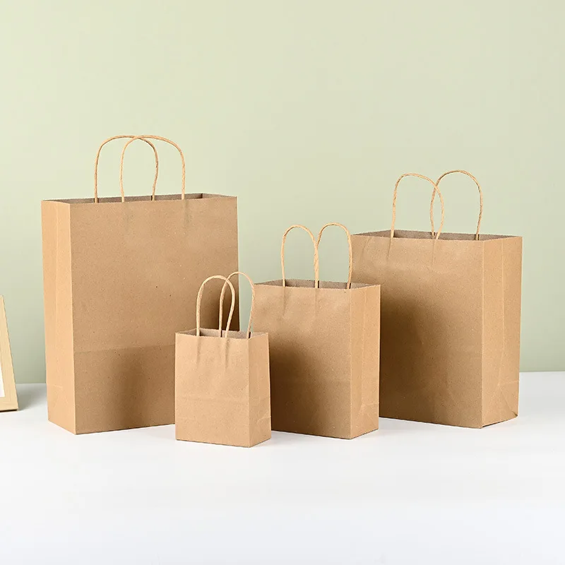Premium Biodegradable Classic Flexo Printed Paper Bags Kraft Eco ...