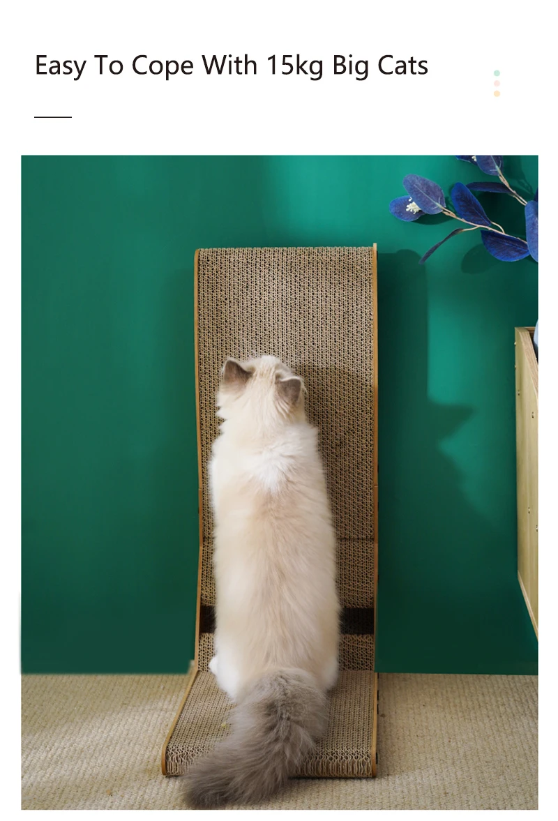 L-shaped Cat Scratching Board Can Play And Scratch Precision Corrugated ...