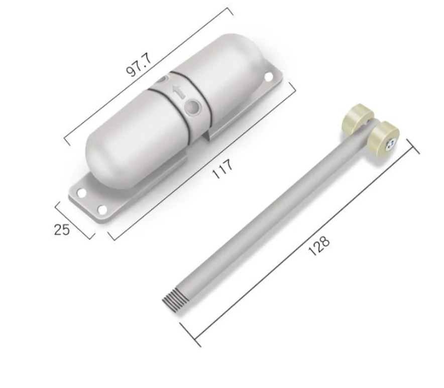 Auto Mounted Spring Door Closer - Adjust Surface Self Closing