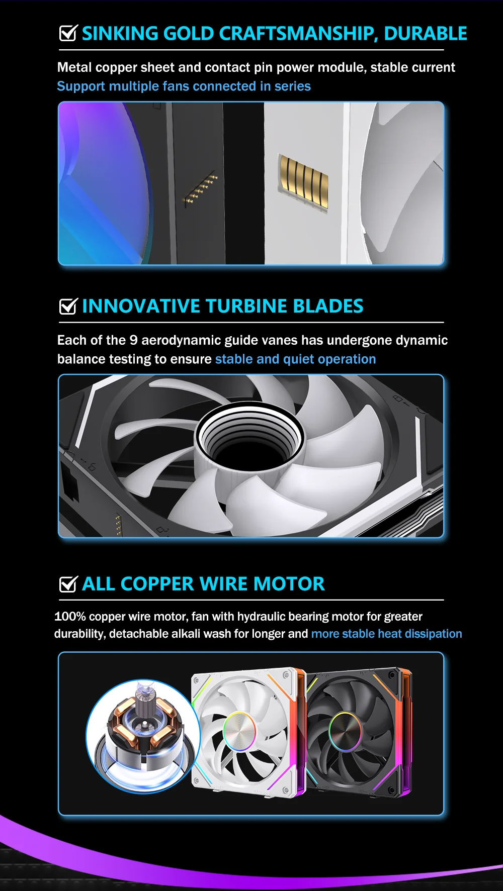 LOVINGCOOL 5V Tandem Connection ARGB Fan 12025mm PC Case Cooling