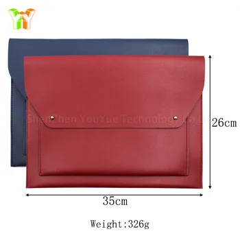 A4 Leather File Folder Contract Bill File Bag Large Office Document ...