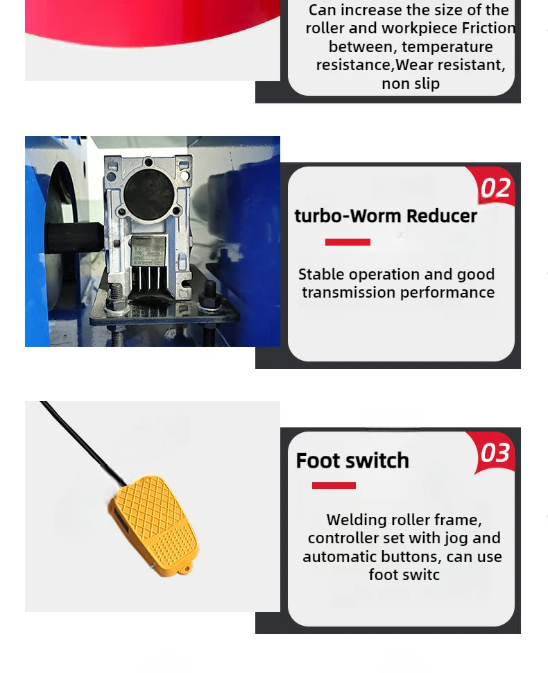 New 1 Ton Load Welding Rotator 1000kg Small Self-adjusting With Foot ...