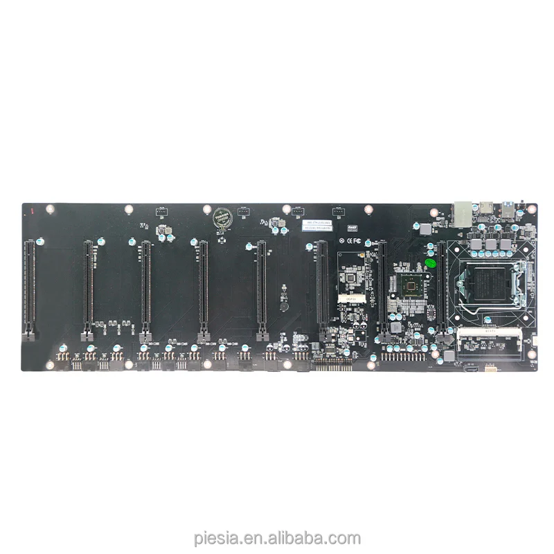 Gaming Gpu Motherboard Lga1150 Socket 8*pcie 16x Slot Graphics Card ...