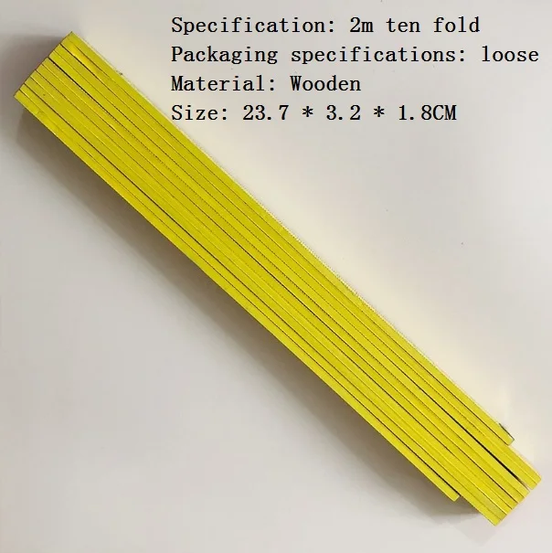Wooden folding ruler, metric scale drawing tool, teaching supplies 2 ...
