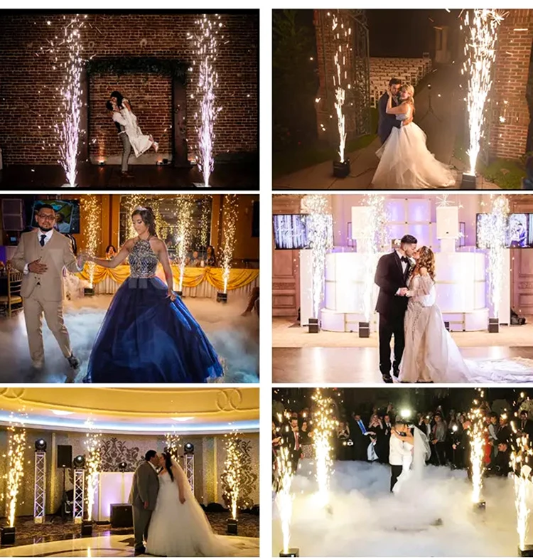 1300W Two Head Rotation Cold Spark Firework Stage Effect Machine ...