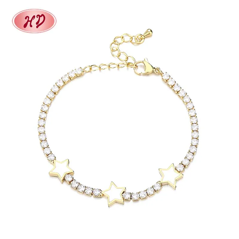 Stellar Radiance Cascade Wholesale AAA Cubic Zirconia Bracelet