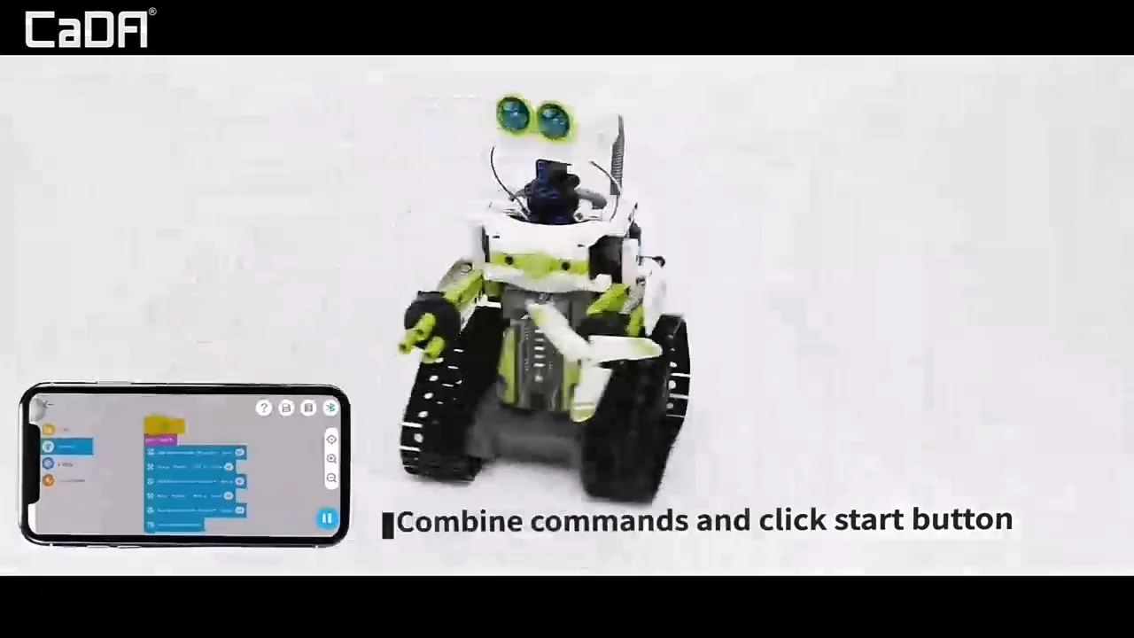 New 2023 Stem Education Building Blocks Set Remote App Controlled Robot ...