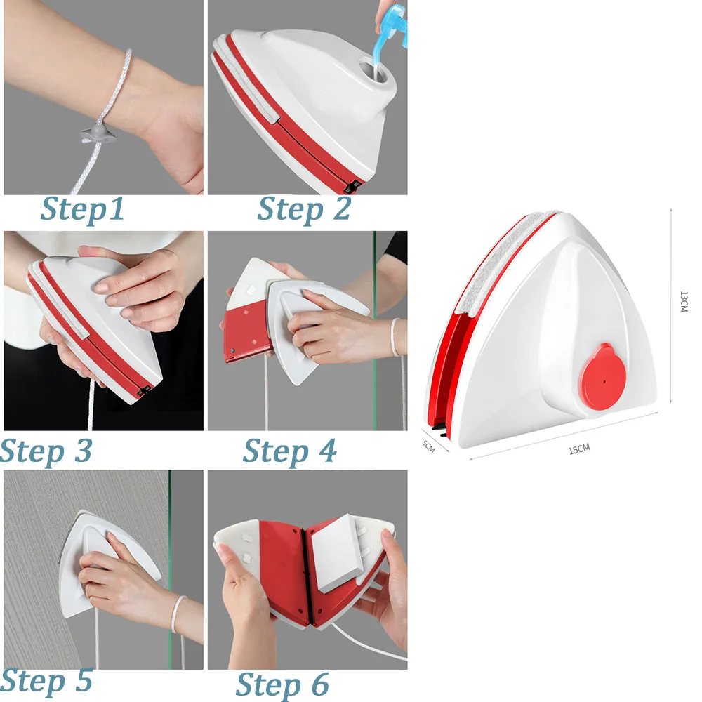 Magnetic Window Cleaning Squeegee With Automatic Water Discharge - Oem ...