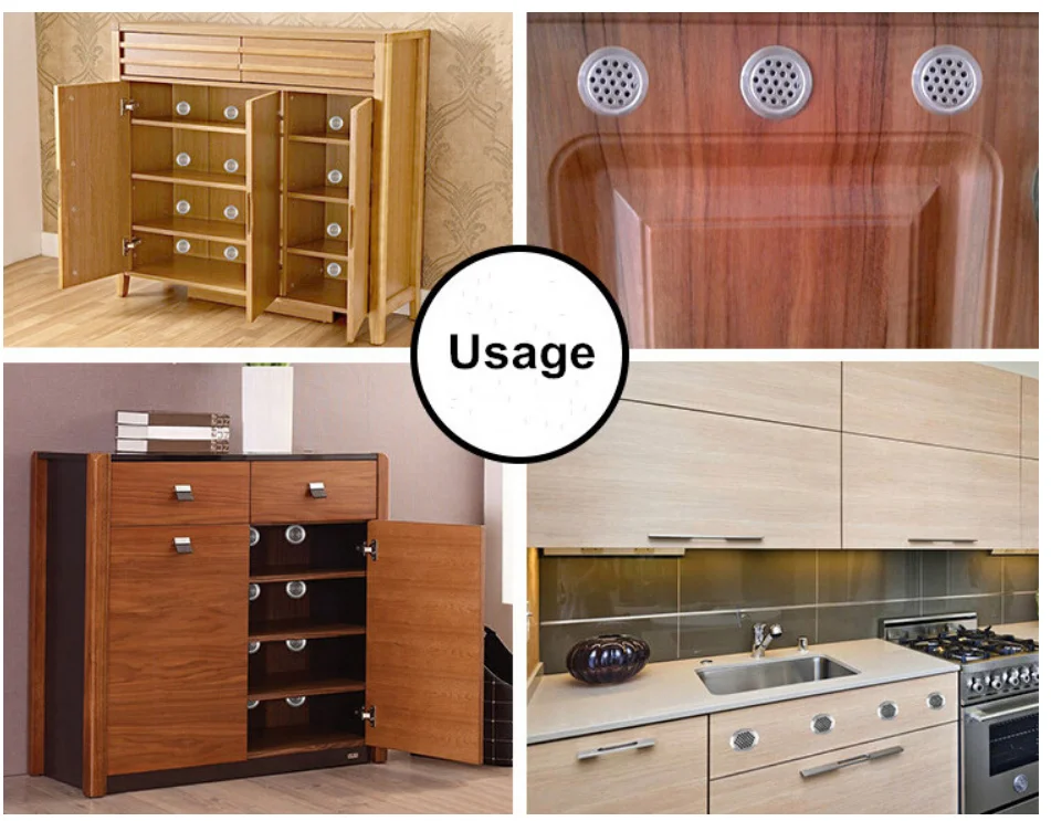 Kitchen Cabinet Door Plastic Ventilation Grilles - Durable & Stylish