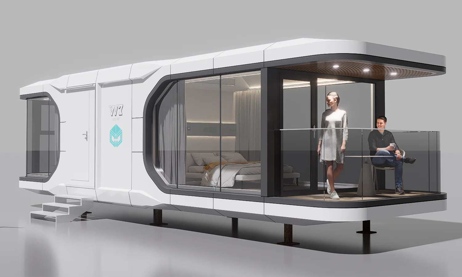 Prefabricated Prefab Tiny House Home Capsule - Buy Prefab Capsule Home portable Capsule House ...