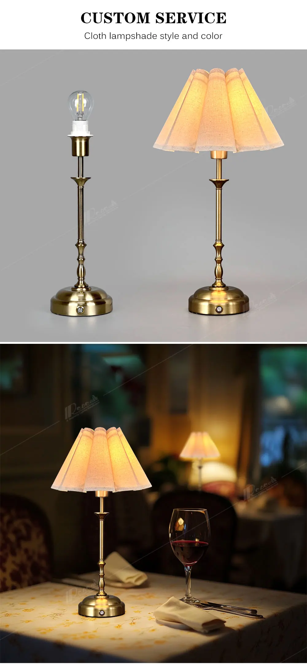 Wedding Decorate Table Lamp - High Quality & Rechargeable